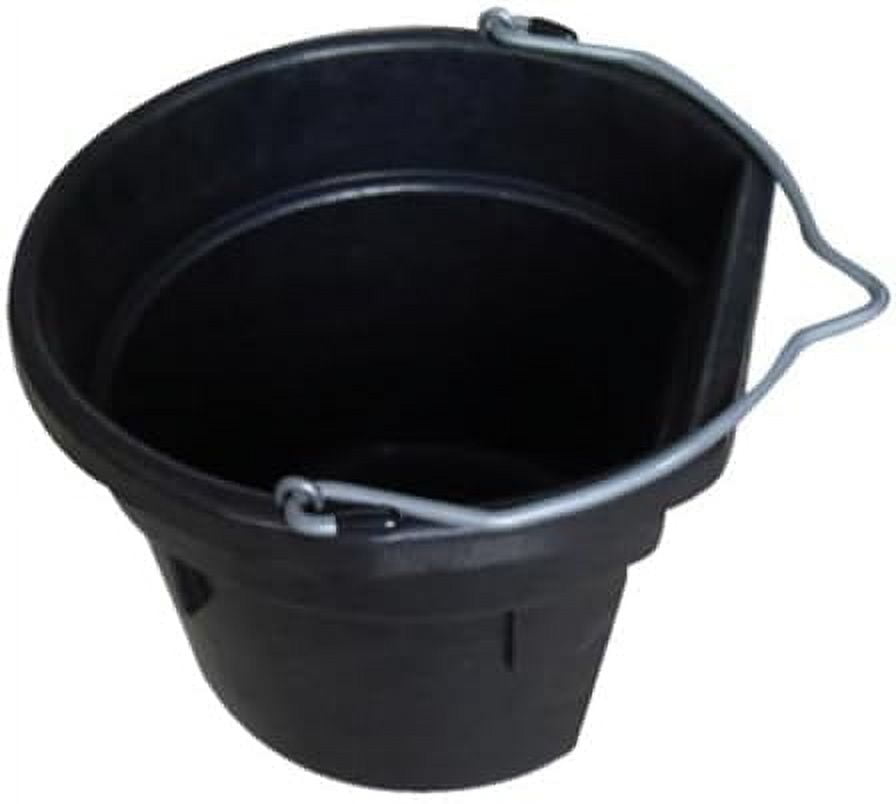 12 Quart Flat Back Rubber Livestock Bucket - (4 Pack) - Walmart.com