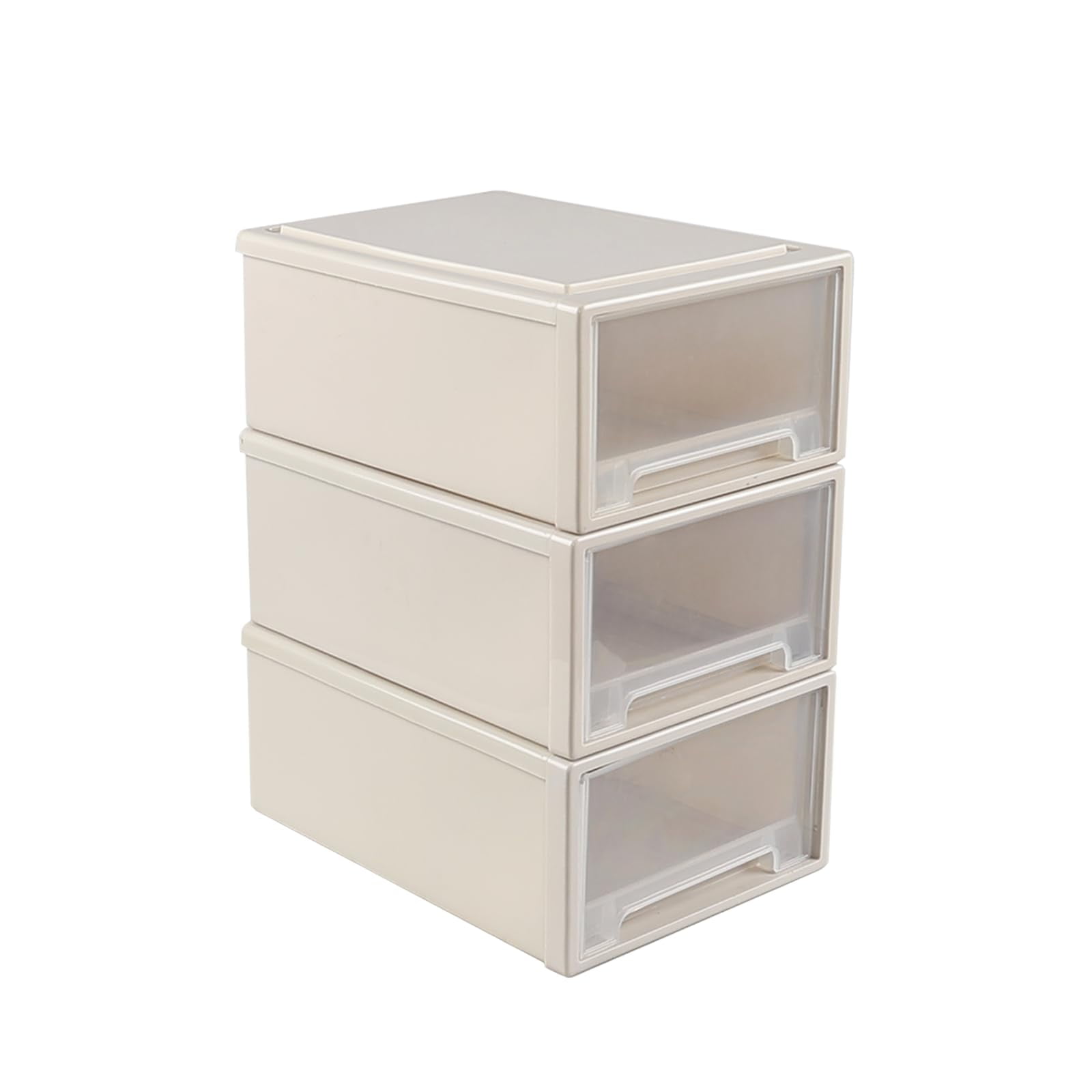 12 Quart Stackable Plastic Drawers, Plastic Compact Stacking Storage ...
