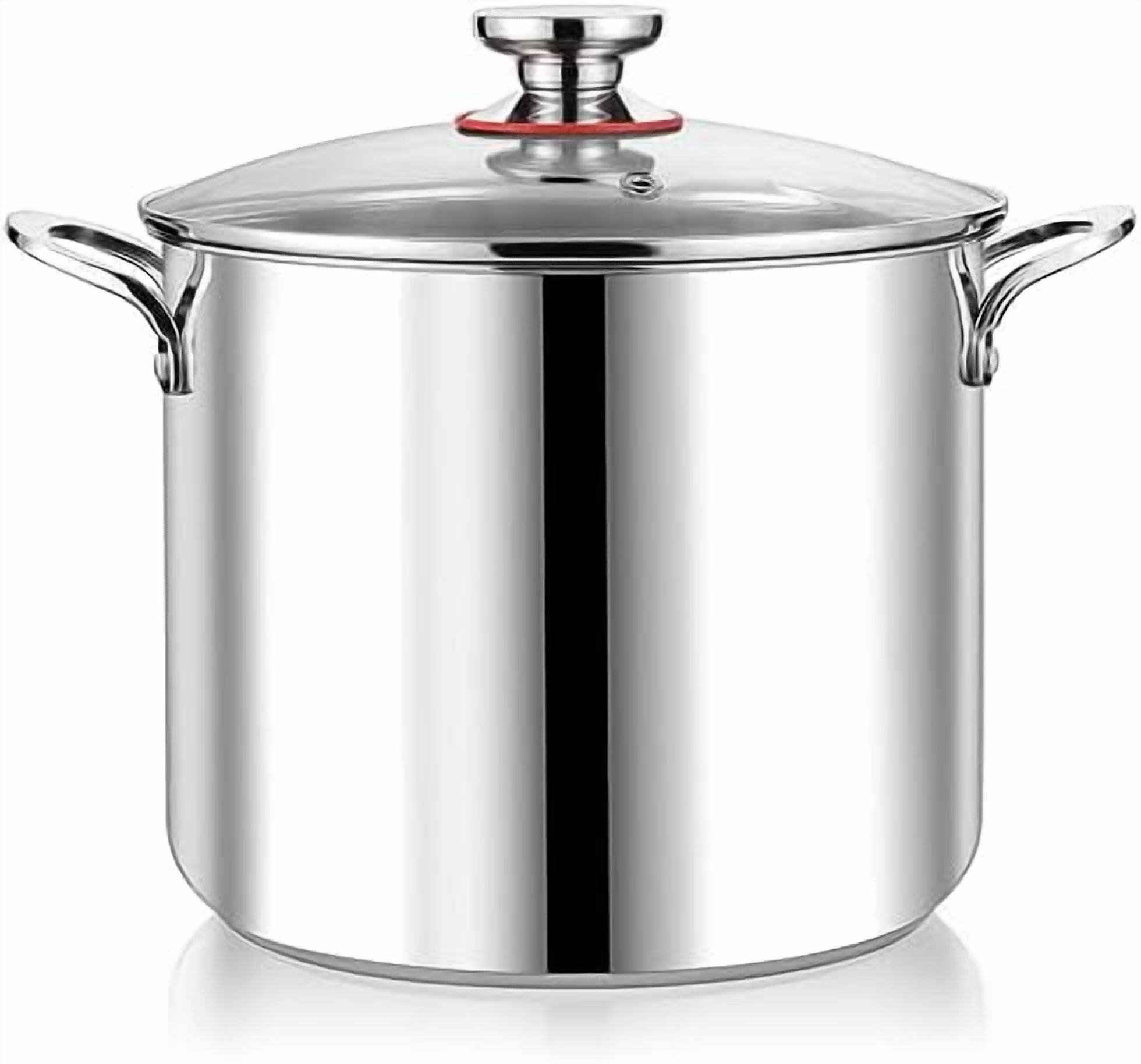 12 Quart Stainless Steel Stockpot with Glass Lid, Extra Large Stock ...