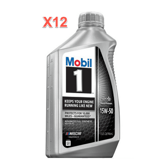 Mobil 1 15W-50 Oil in Mobil 1 Oil - Walmart.com