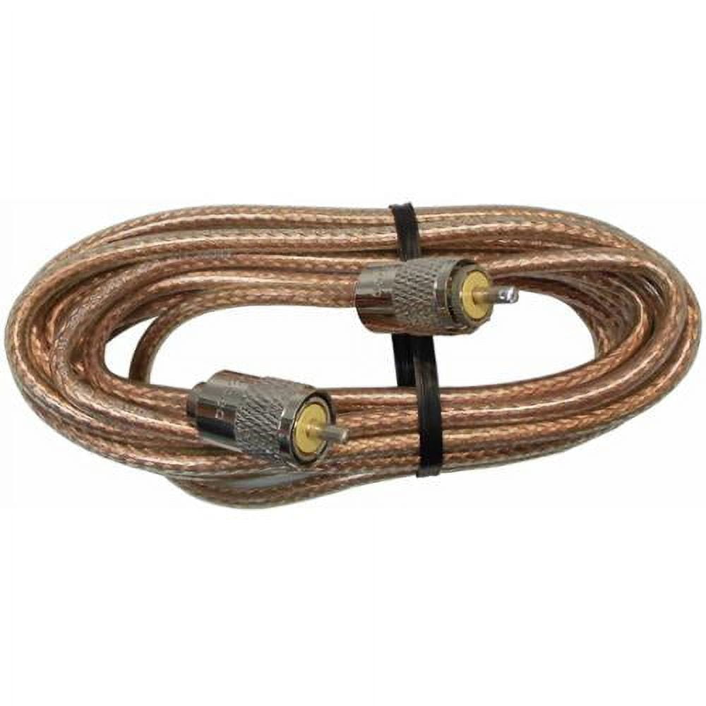 12' RG8X CABLE W/ PL259'S CLEAR JACKET - Walmart Business Supplies