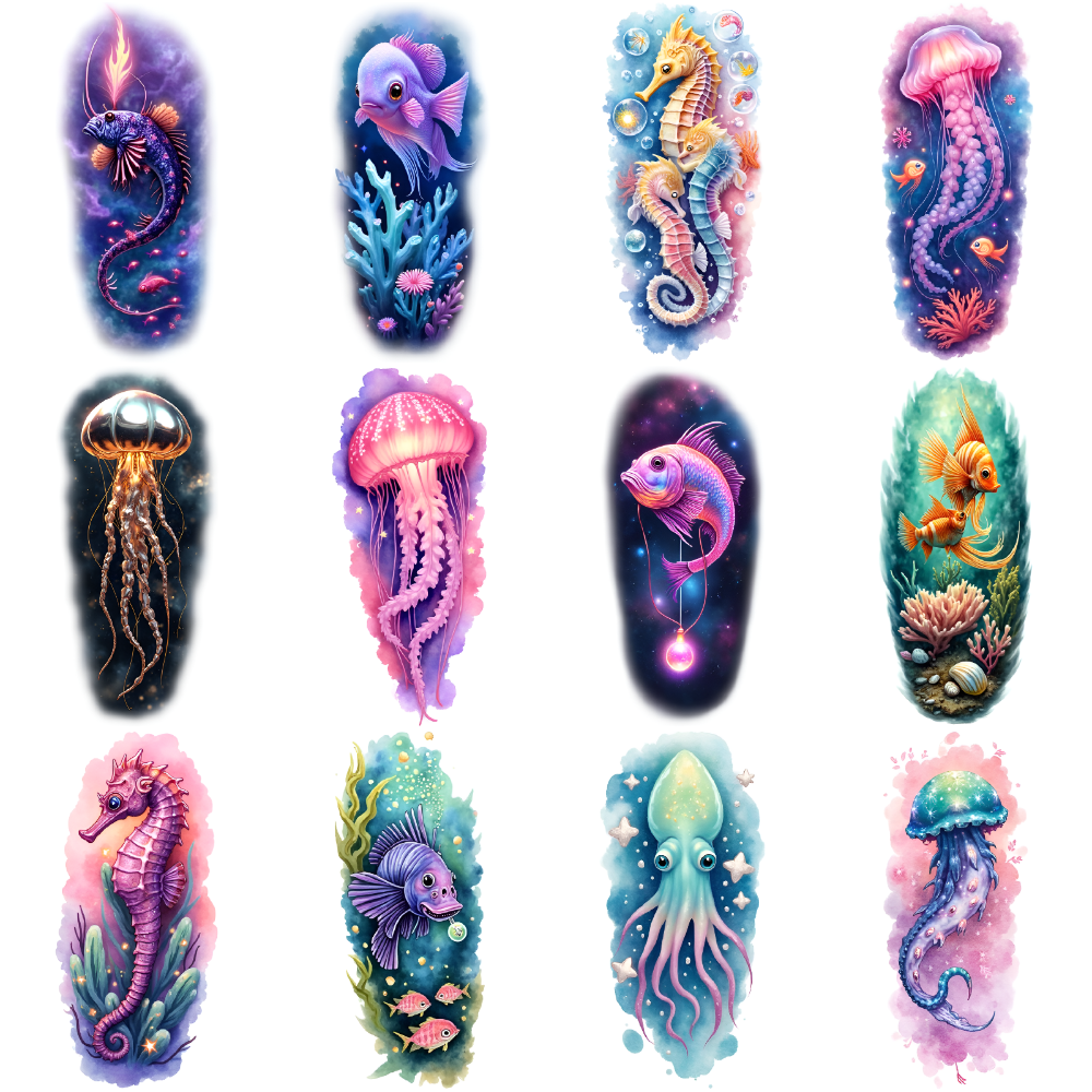 12 Realistic Temporary Tattoos Waterproof Long Lasting Body Stickers ...