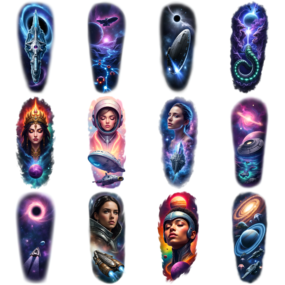 12 Realistic Temporary Tattoos, Waterproof Long Lasting Body Stickers ...