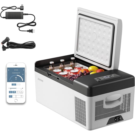 12 Refrigerator 16 Qt, Gre,Portable Mini Fridge with -4?-68? Cooling ...