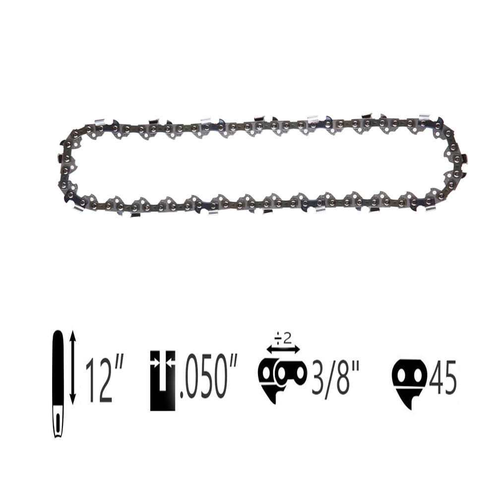 GREENWORKS 12" Chainsaw Chain Replacement, 45DL 3/8LP 050 for CS24L410 ...
