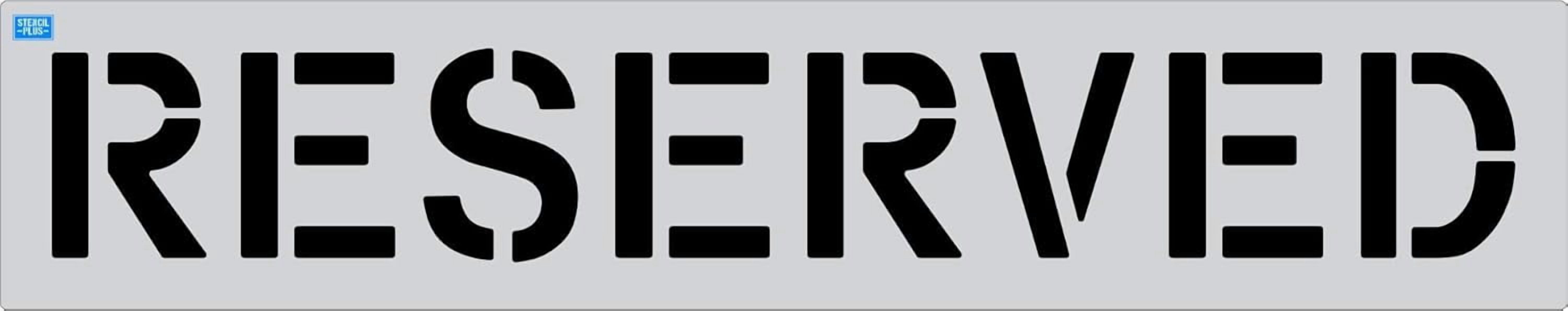 12" Reserved Stencil Parking Lot/Pavement Marking Stencil - Walmart.com