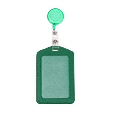 4X3 Inch Horizontal Soft Badge Holder (Includes String) 1Pc Red Card ...