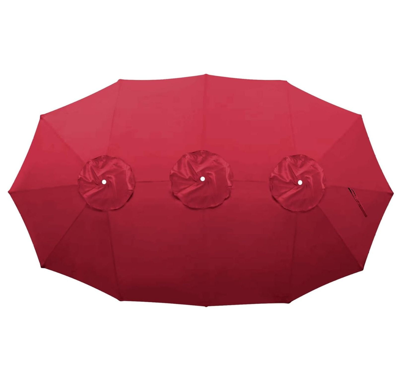 12 Ribs Umbrella Cover Canopy Replacement for 15' Double-Sided Patio ...