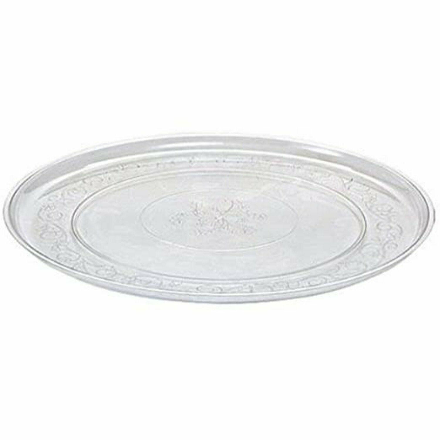 12'' Ridged Clear Round Tray For Events and Casual Use (1 Piece ...