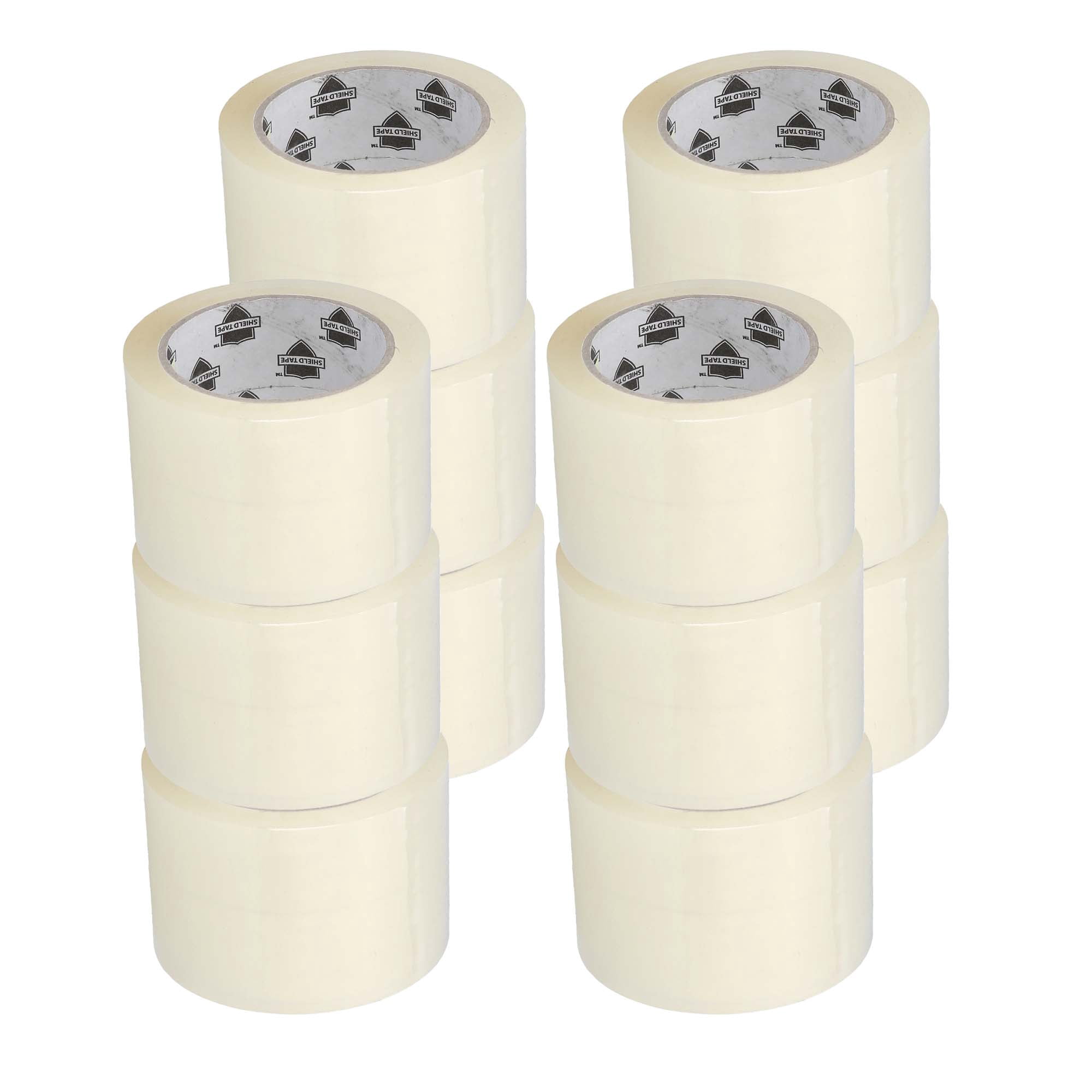 12 Rls Clear Acrylic Packing Tape, 1.5 Mil, Moving, Durable, 3" x 110 ...