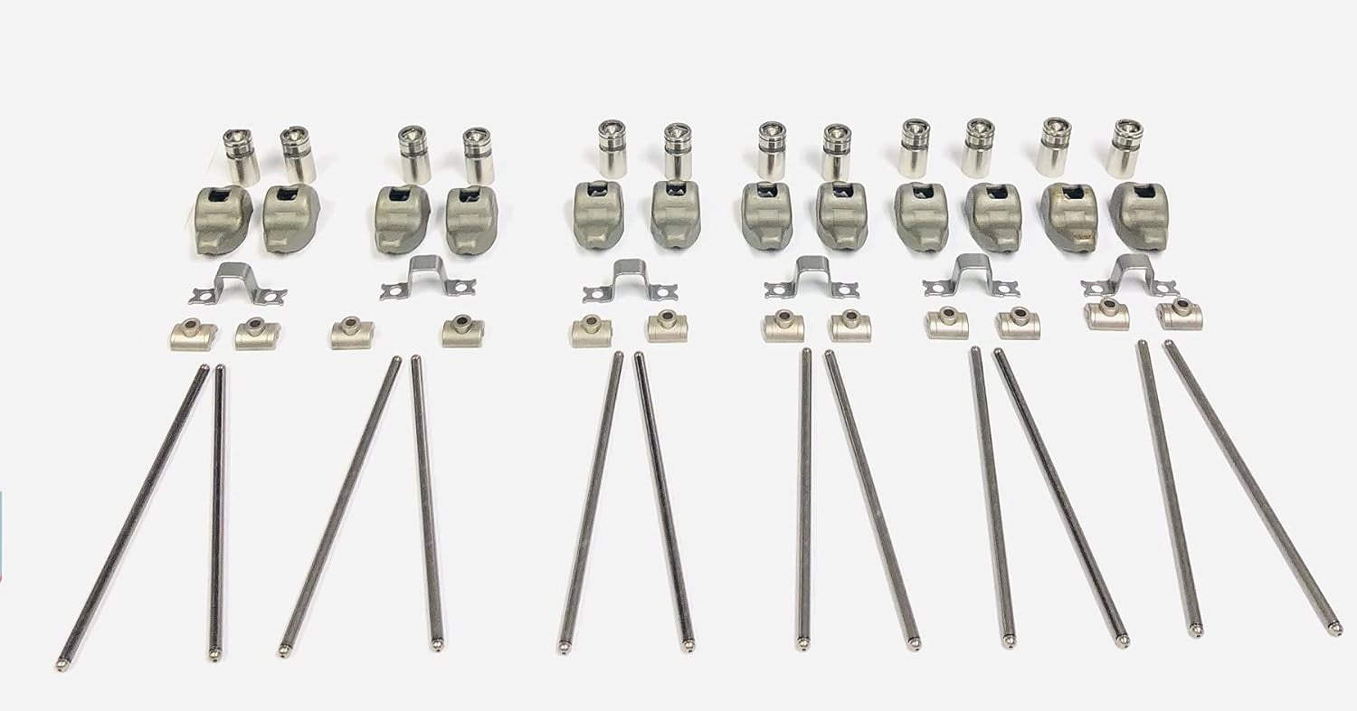 (12) Rocker Arm Kits, (12) Push rods & (12) Lifters compatible with ...