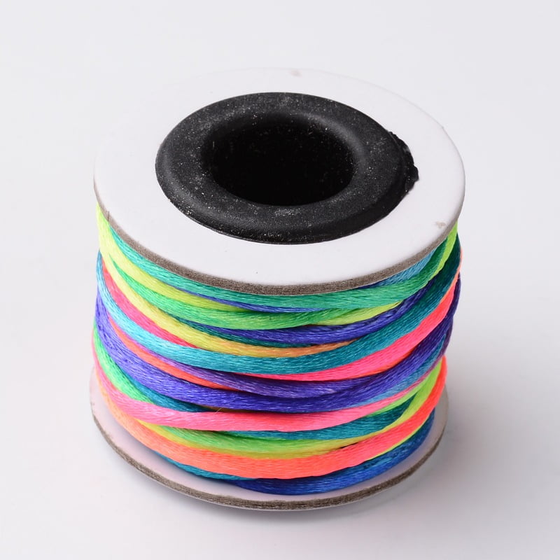 12 Roll Macrame Rattail Chinese Knot Making Cords Round Nylon String ...