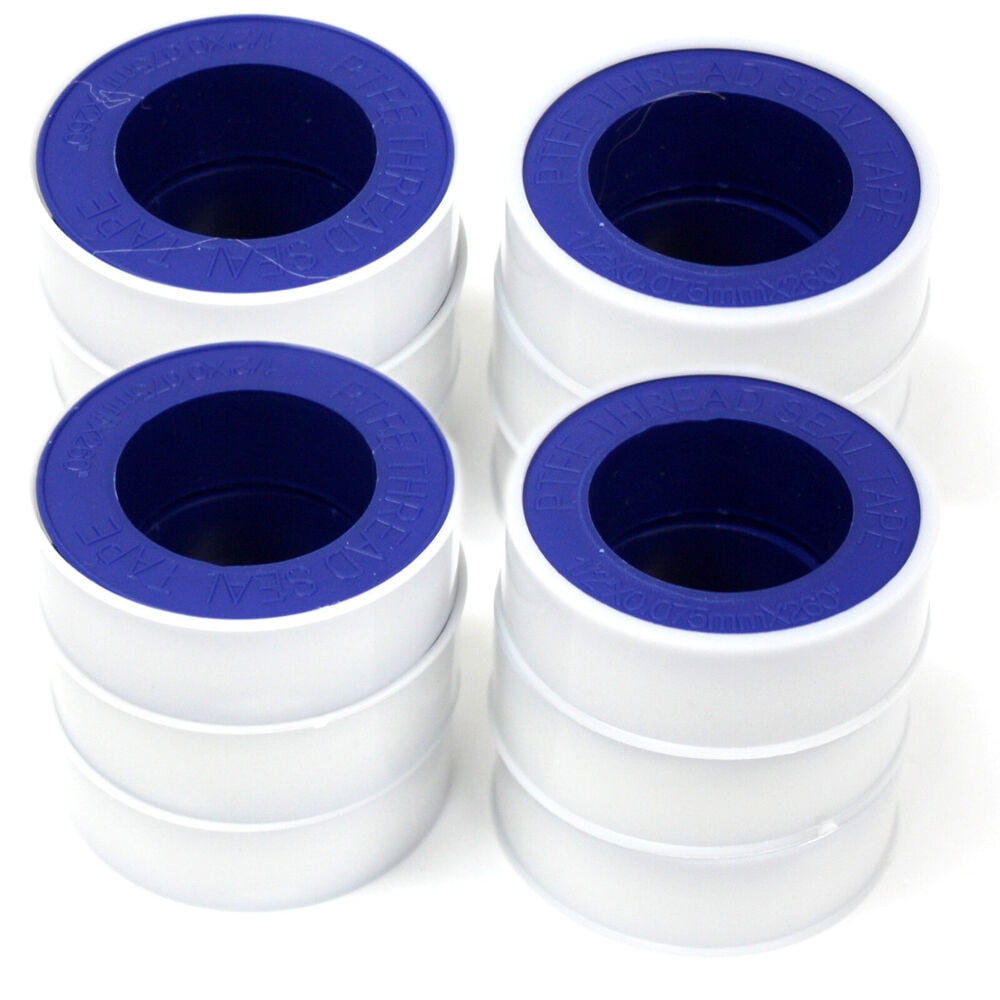 12 Roll PTFE Teflon Pipe Fitting Thread Seal Tape 1/2" x 260" for ...