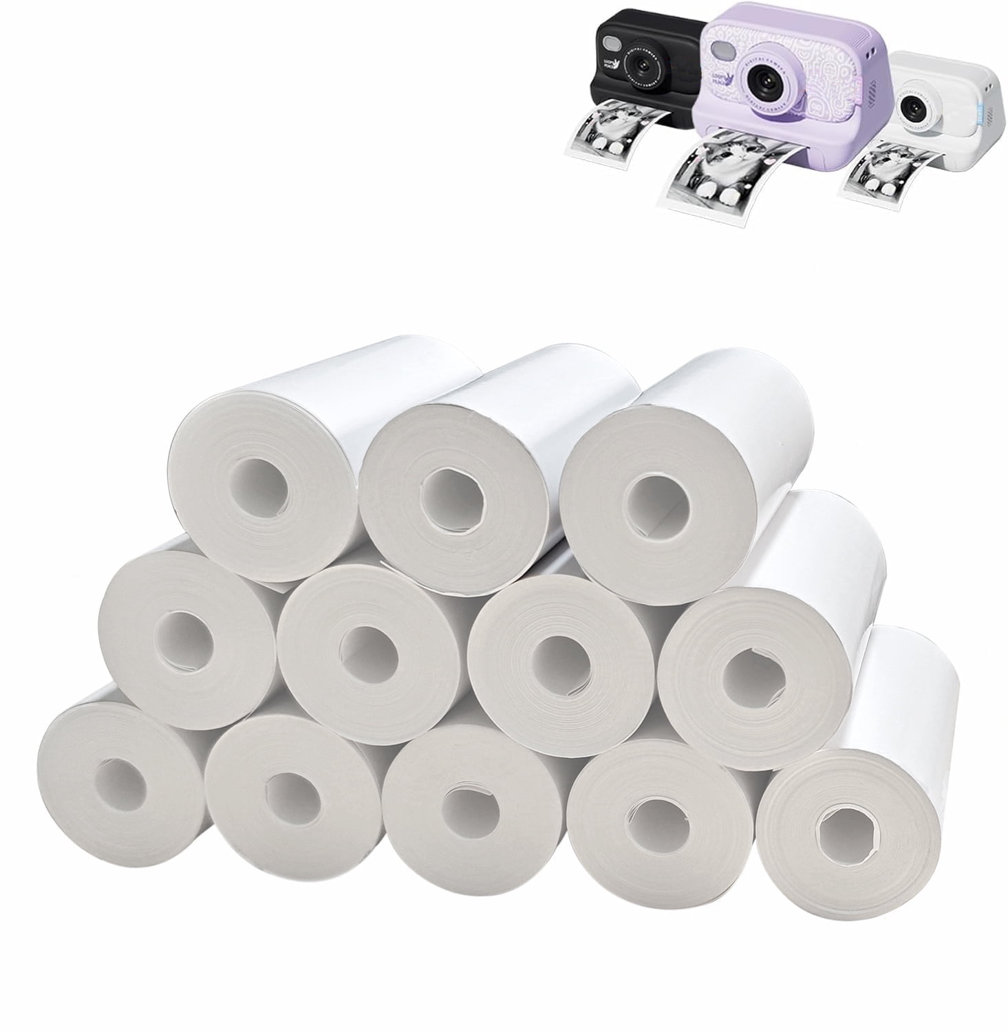12 Roll Printer Paper for Kids Instant Print Camera, HD Printing ...