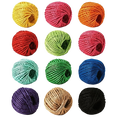 12-Rolls 2mm Colorful Natural Jute String Set, 984ft Total, Versatile ...