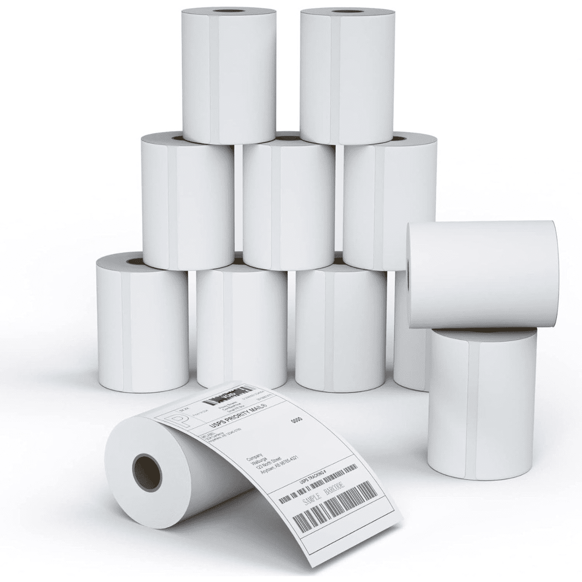 12 Rolls 4x6 Direct Thermal Blank Shipping Labels for Thermal Printer ...