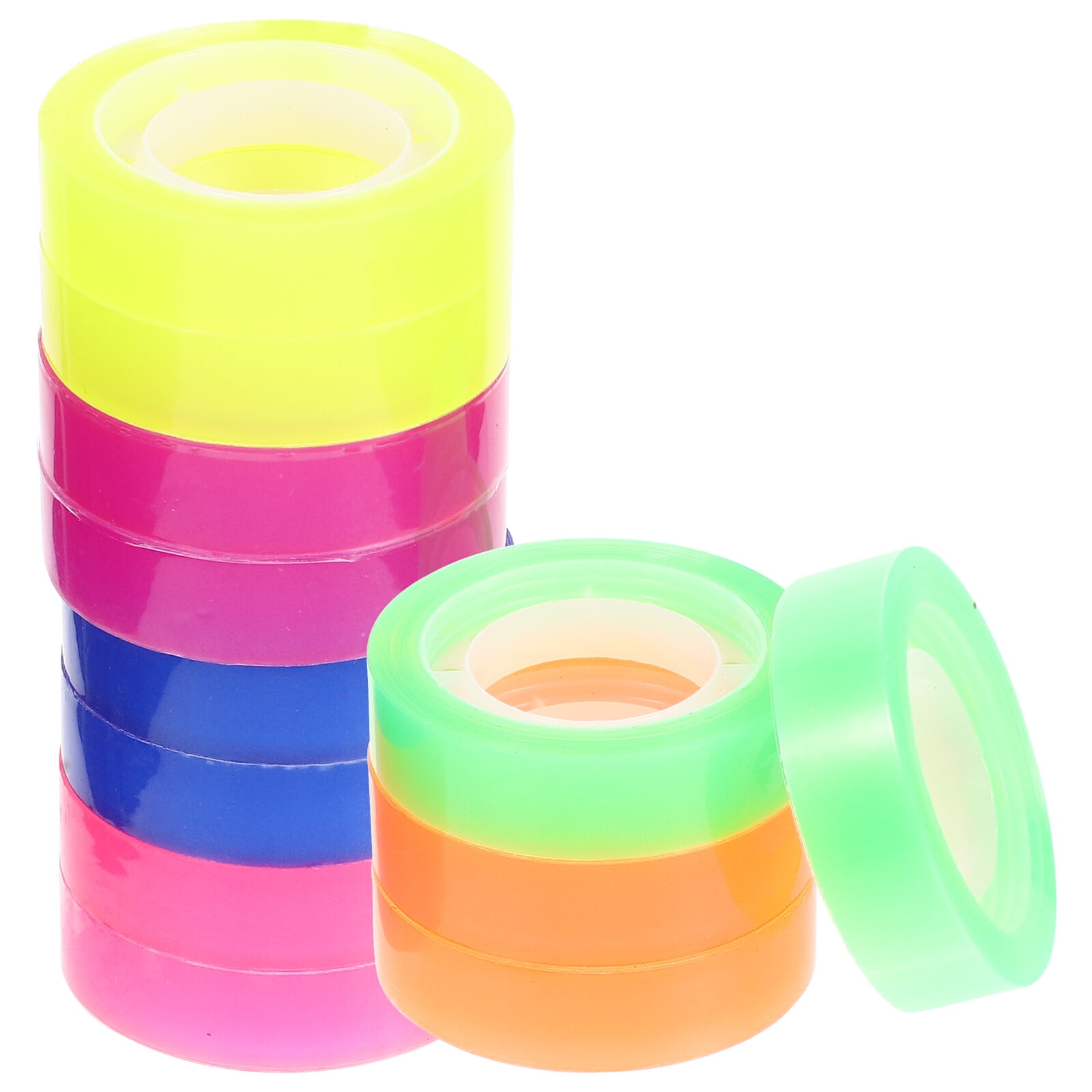12 Rolls Color Transparent Tape Gift Wrapping Tapes Magnetic DIY Kids ...