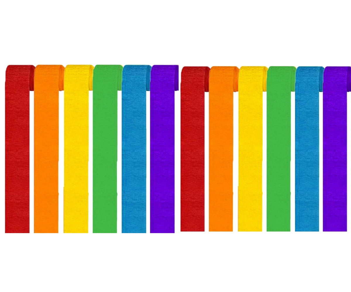 Customer reviews for 12 Rolls Crepe Paper Streamers in 6 Colors ...