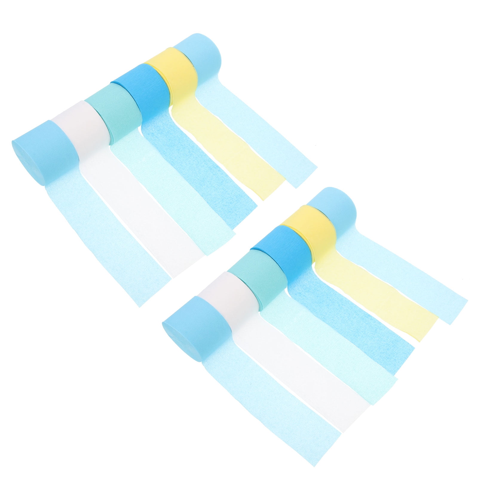 GOOHOCHY Colorful Party Decorations Paper Ribbon Streamer Assorted Color 12 Rolls 6x2.3x1.8In ...