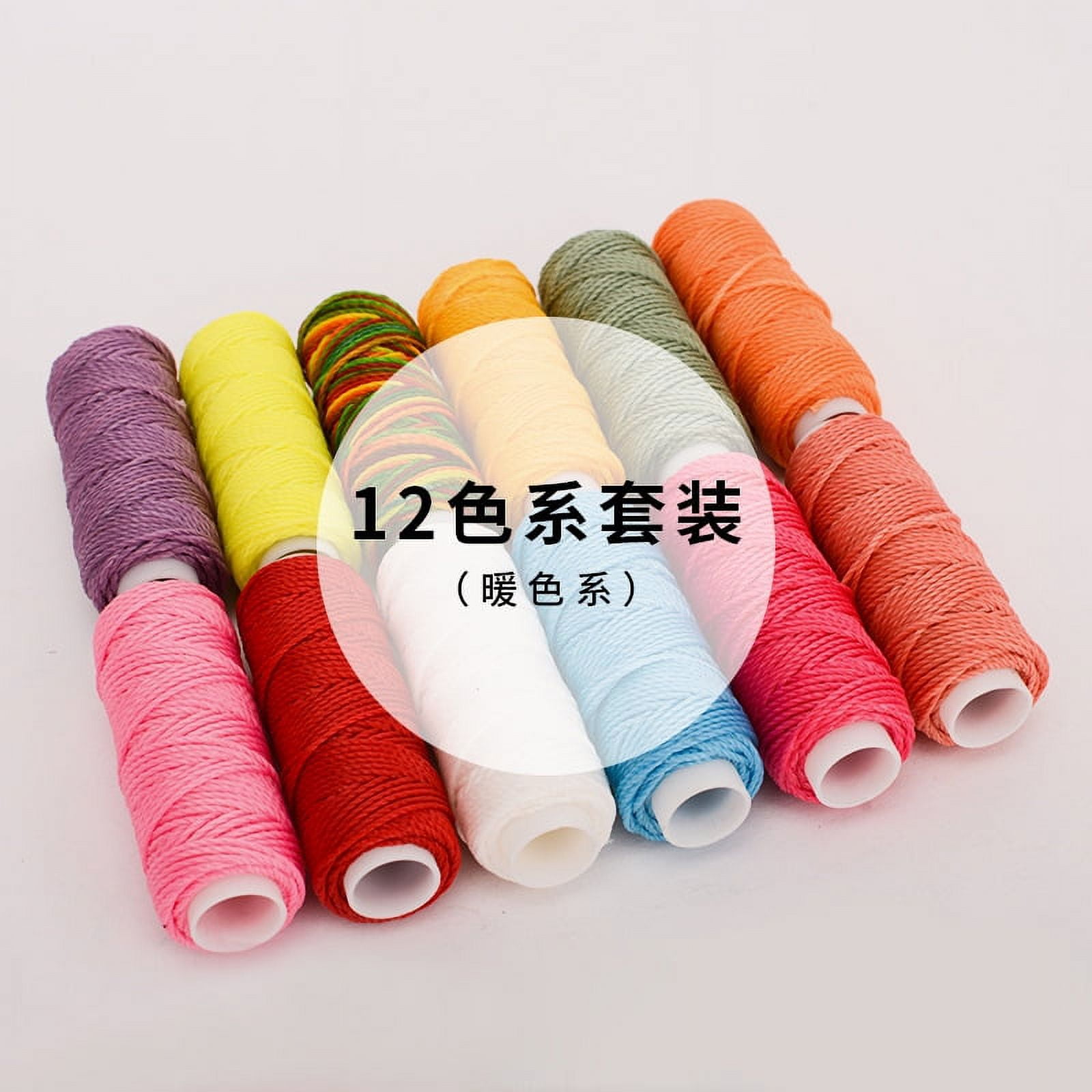12 Rolls Functional Sewing Waxed Threads Cords Craft Waxed Threads ...
