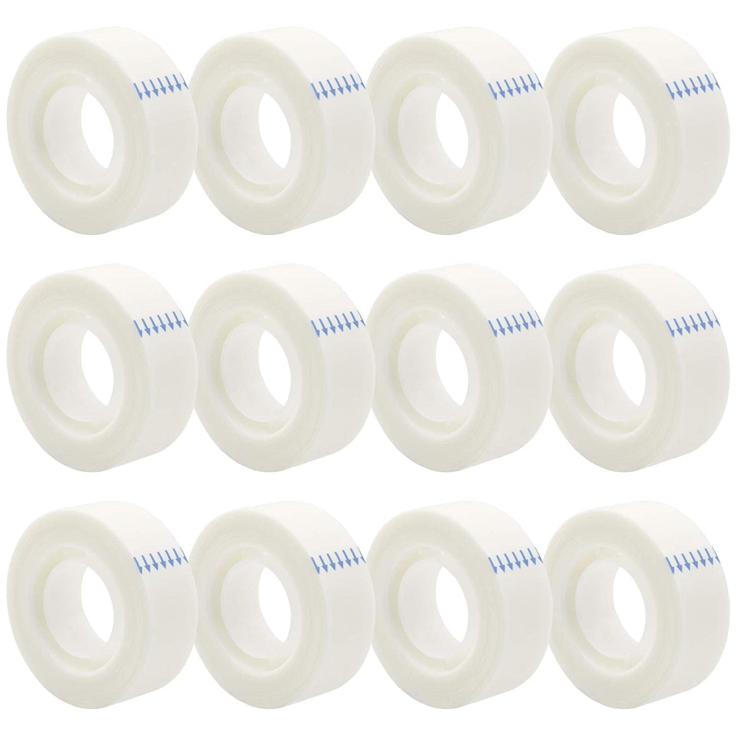 12 Rolls Matte Adhesive Tape, Matte Finish Invisible Tape, Foggy ...