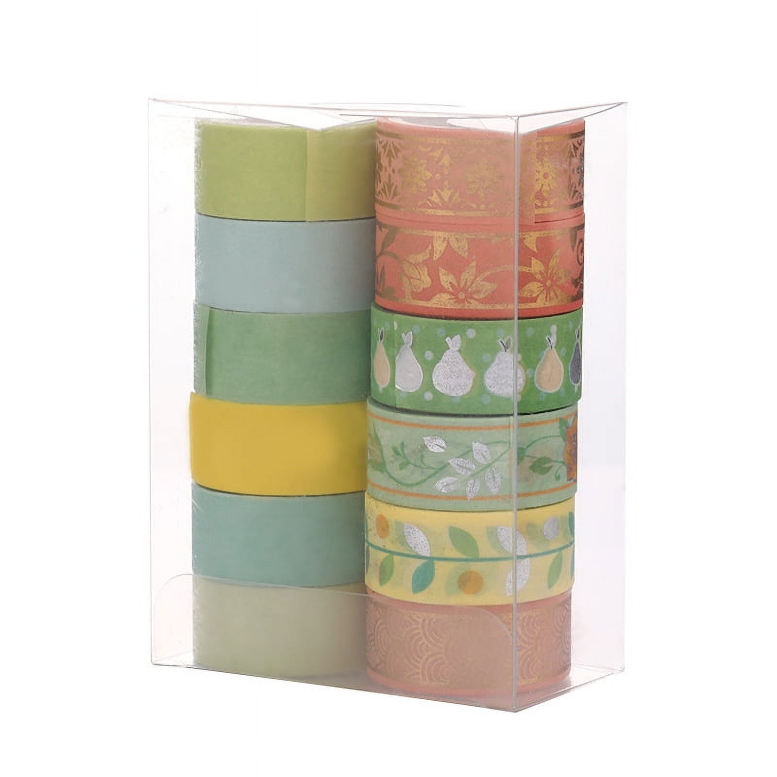 12 Rolls Orange Green Tape Floral Washi Tape Pro Tape Scrapbooking ...