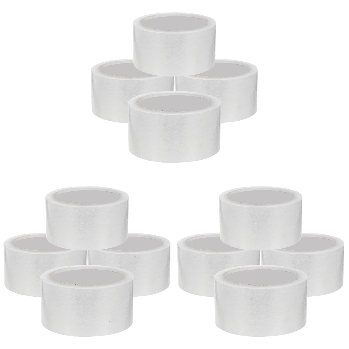 12 Rolls Packing Tape Sticky Adhesive Package Tape Transparent Boxes ...