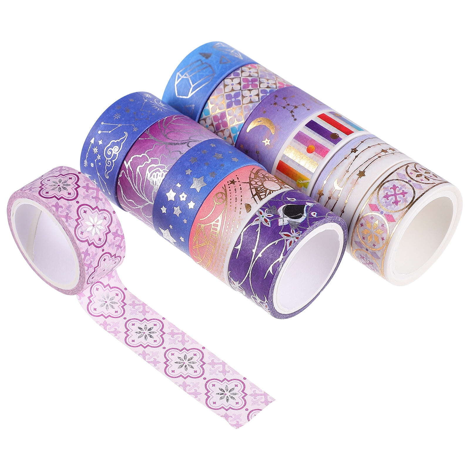 12 Rolls Purple Constellation Tape Decor Diy Tape Purple Duct Tape