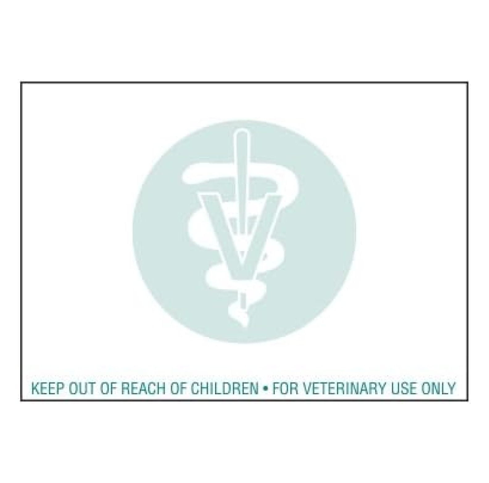 12 Rolls RJS Brand Veterinary Prescription Labels with Green Caduceus ...