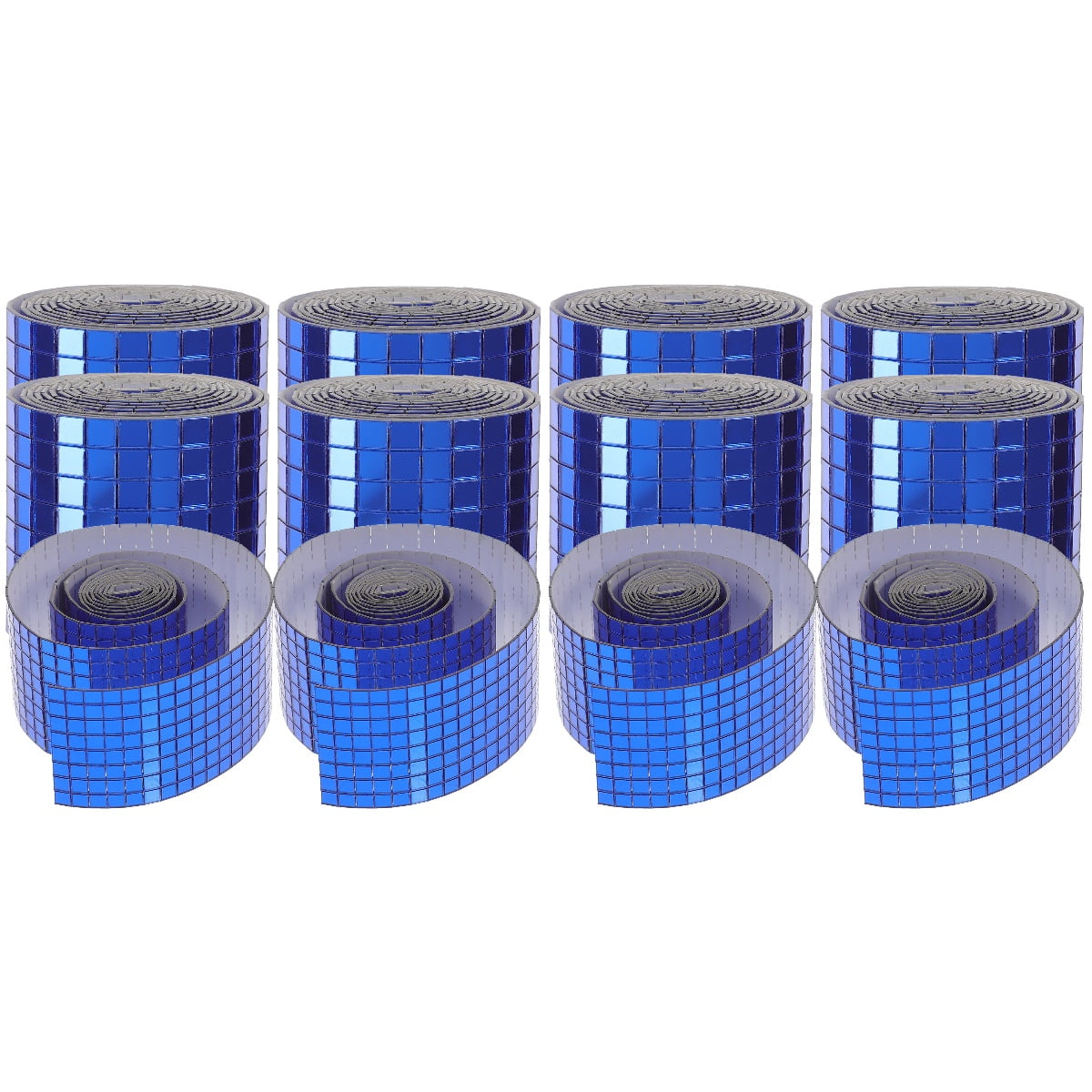 12 Rolls Self-adhesive Mosaic Stickers DIY Craft Mirror Tiles Mirrors ...