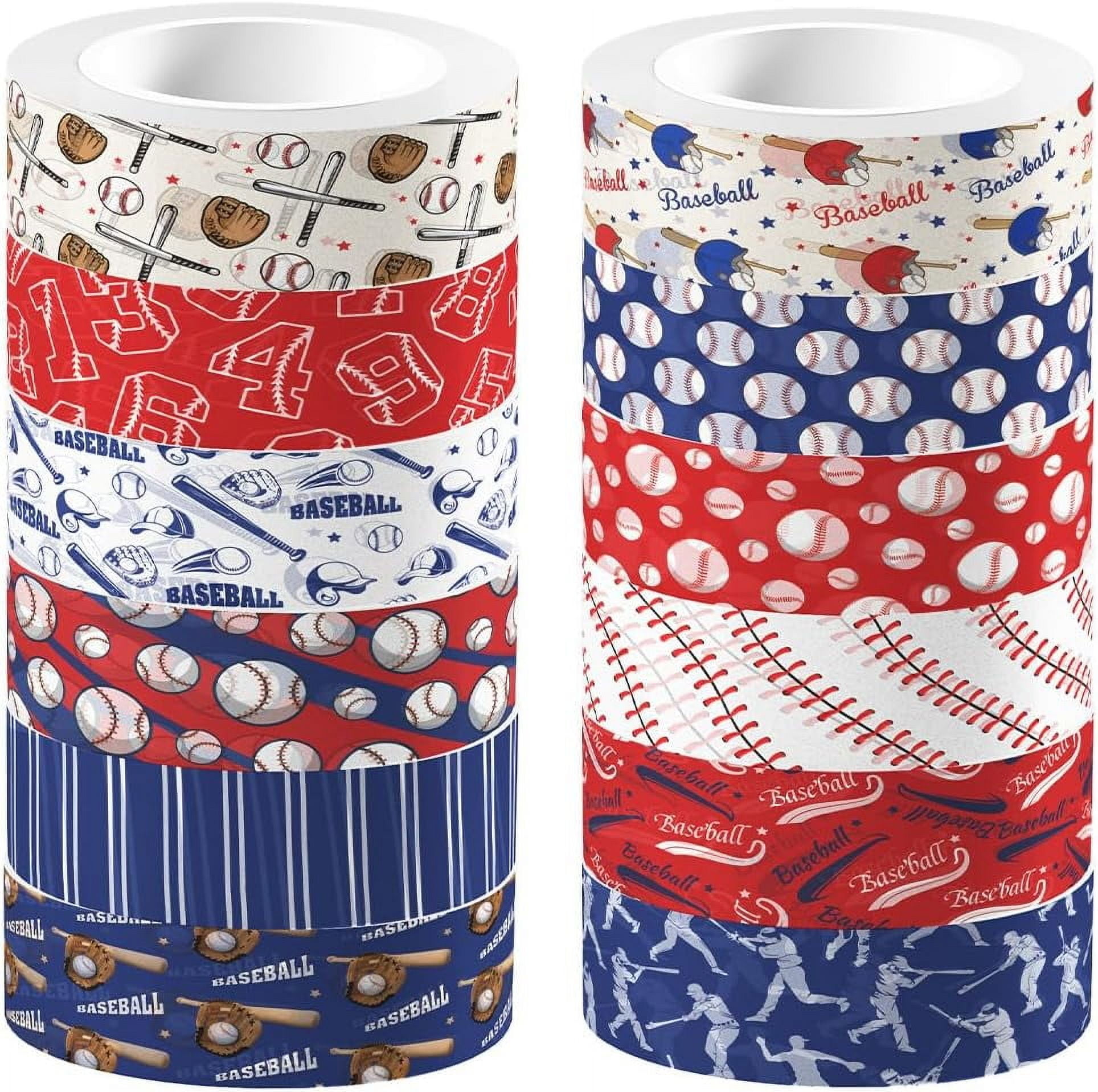 12 Rolls Sports Masking Tape Journal Tape Sport Ball Baseball ...
