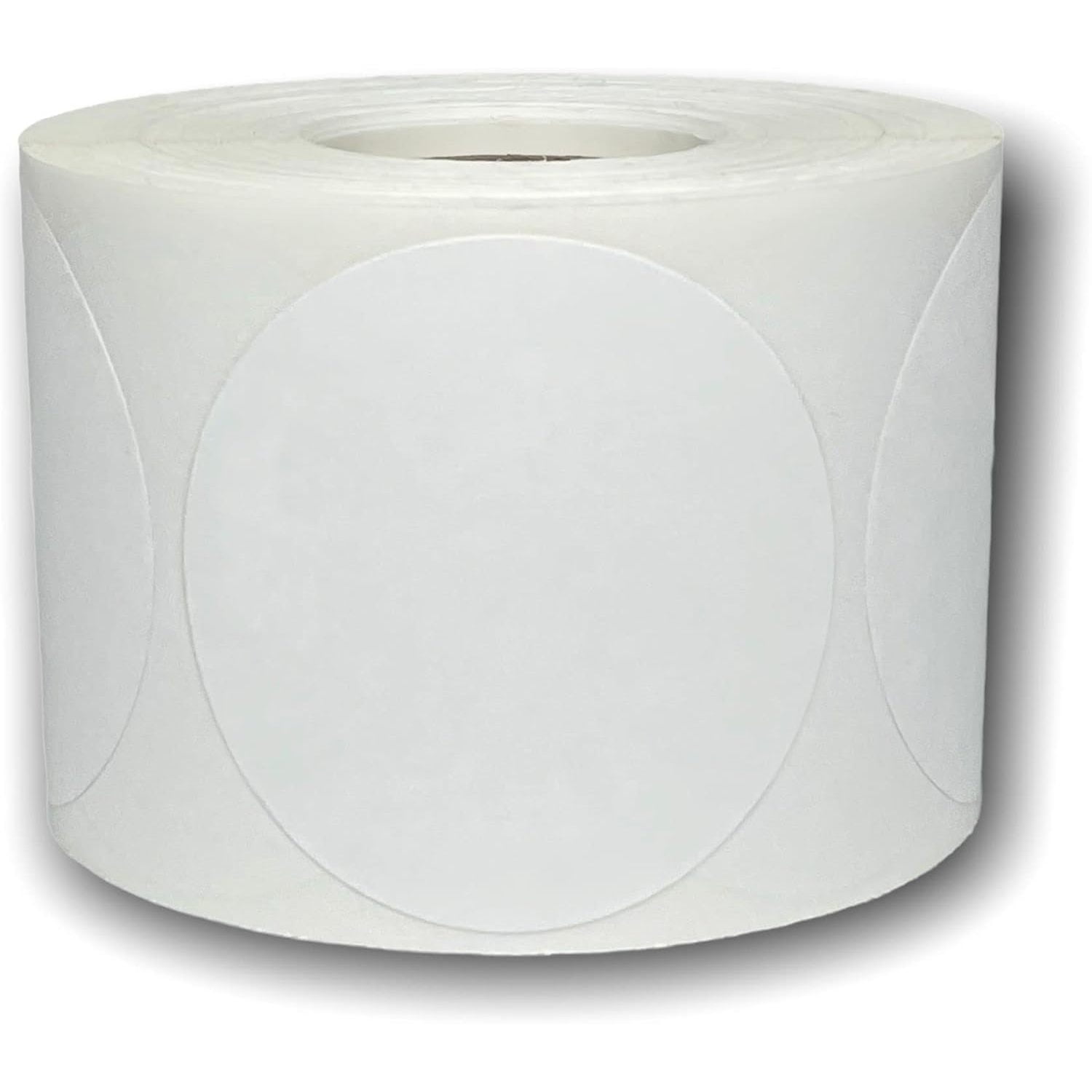 12 Rolls - White 2.5 inch (2 1/2") Round Direct Thermal Multi-Purpose ...