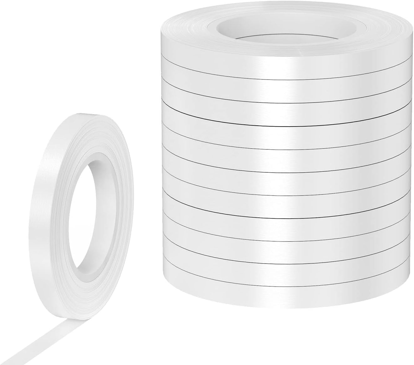 12 Rolls White Curling Ribbons for Gift Wrapping Crafting, 5mm Balloon ...