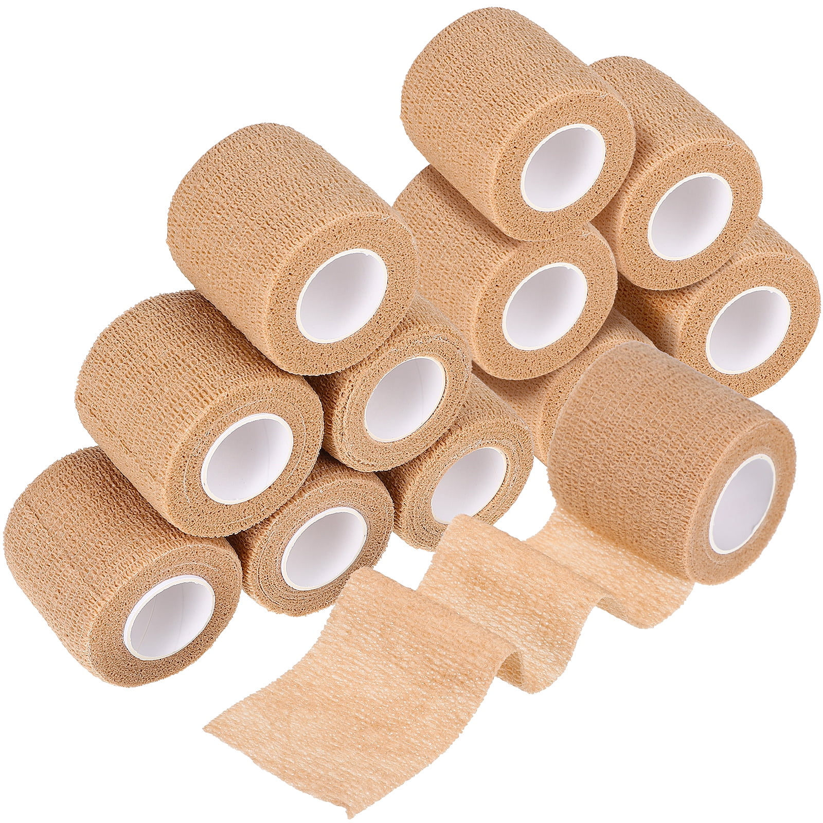 12 Rolls of Cohesive Bandages Self Adhesive Bandage Wraps Adhesive ...