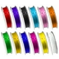 12 Rolls Plastic Lanyard String Cord for Beading, Lacing, Crafting, and ...