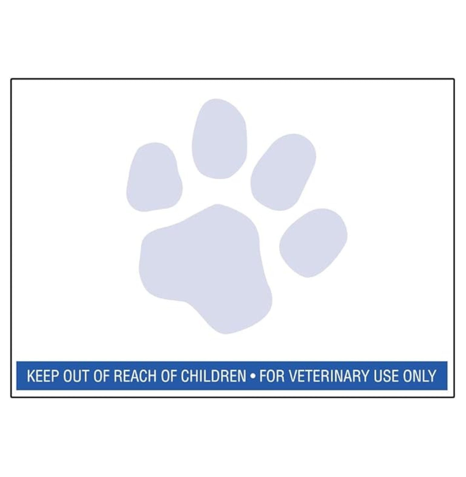 12 Rolls of RJS Brand Veterinary Prescription Labels with Blue Paw ...