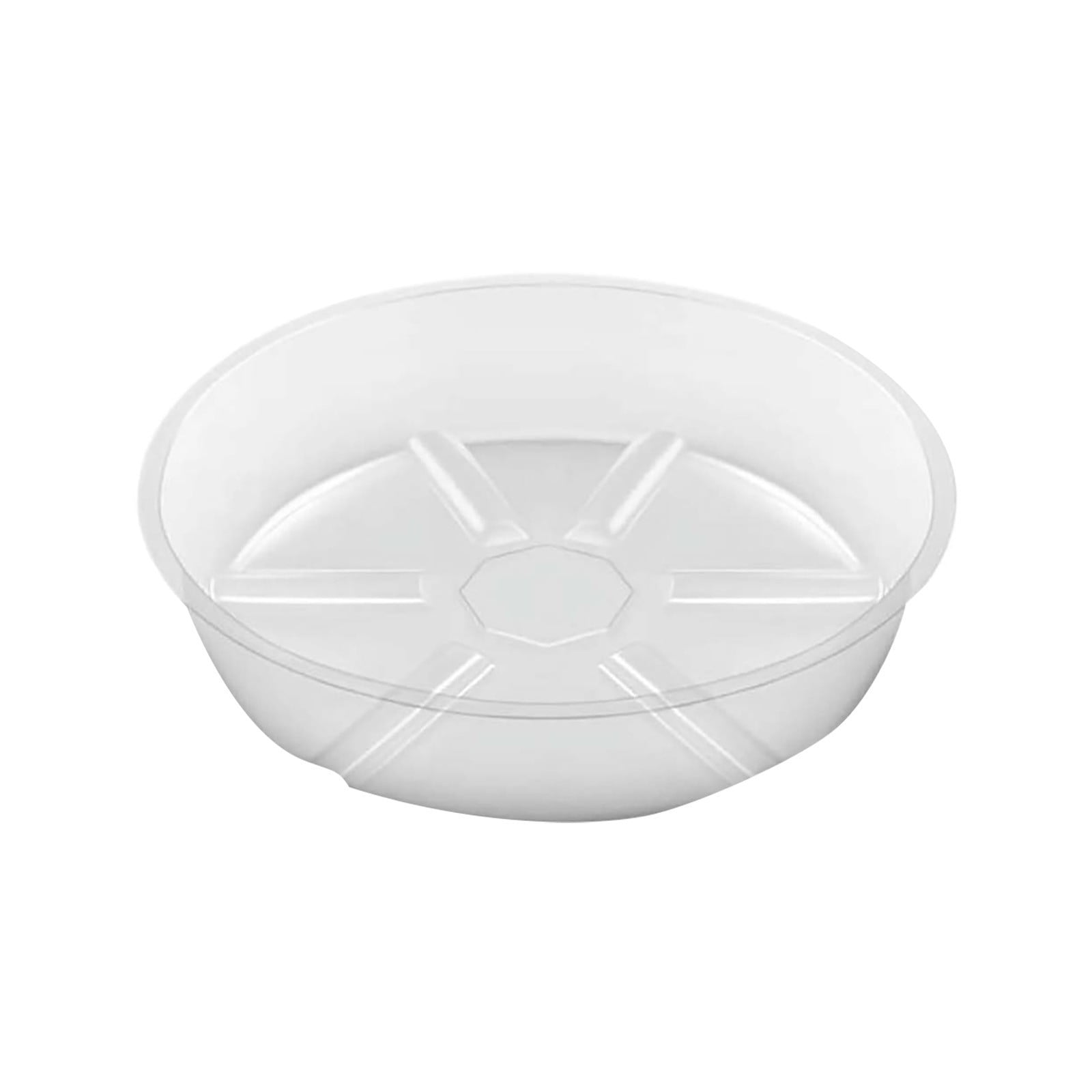12" Round Clear Plastic Plant Saucers, Versatile Plastic Planter Tray ...