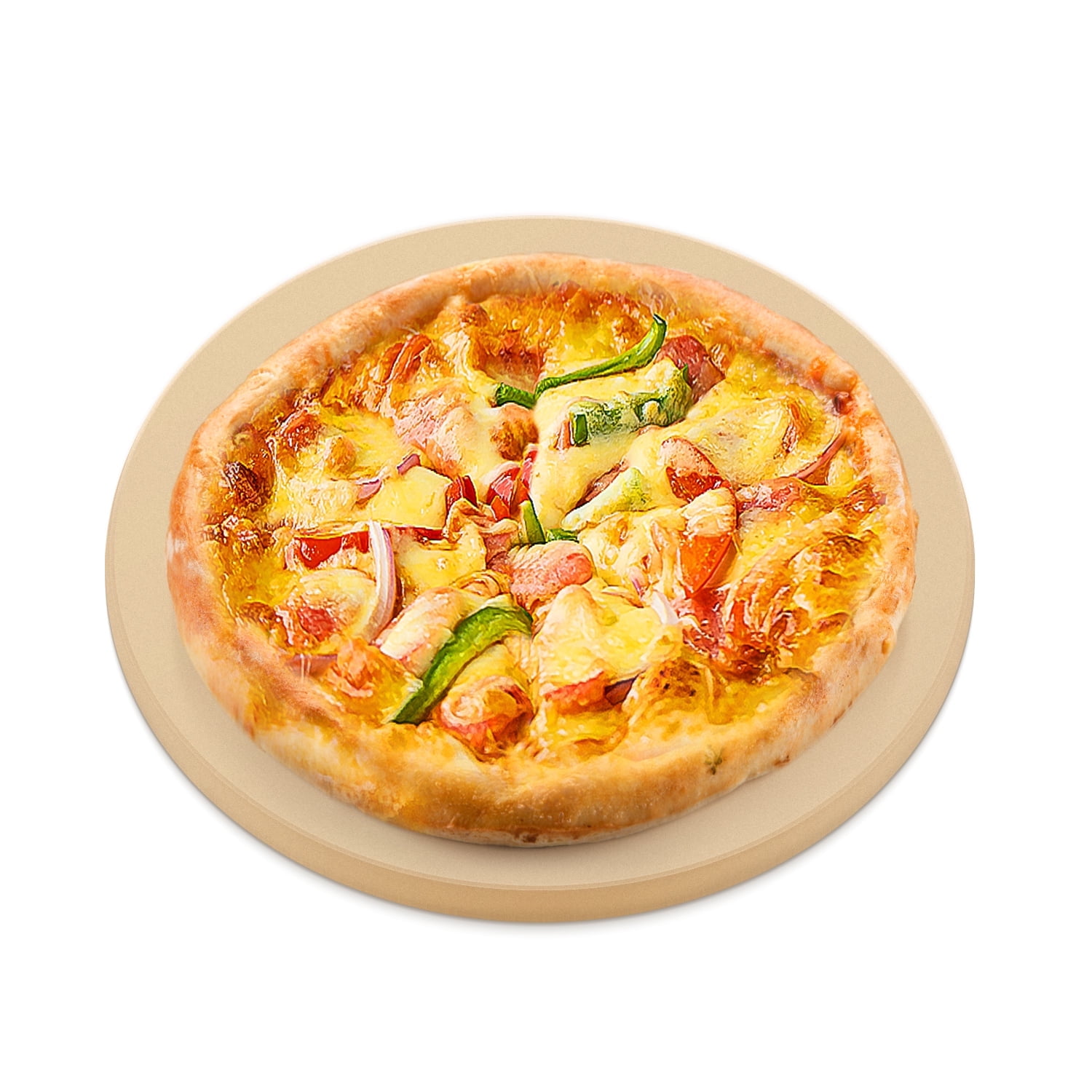 Adiqo 12 Inch Round Pizza Stone for Grill and Oven, Small Cordierite ...