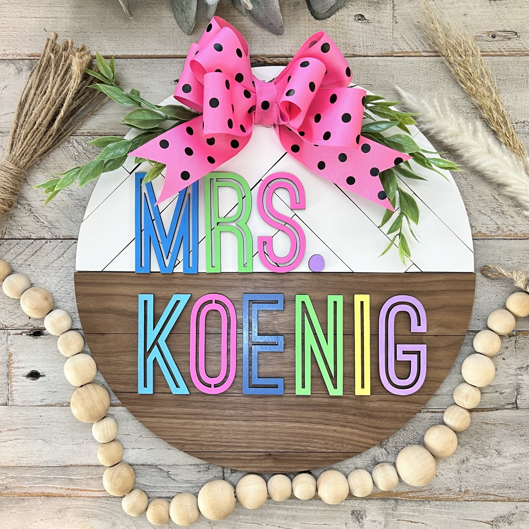 12" Round Teacher Door Hanger | Classroom Supplies | School Supplies ...