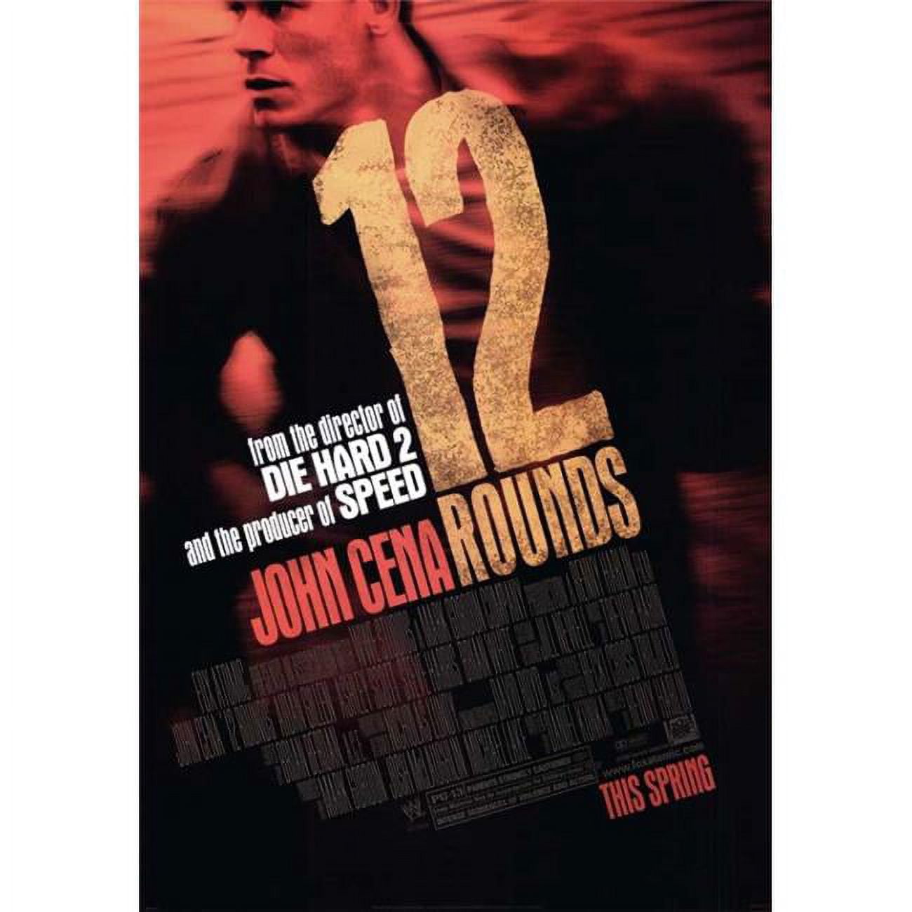12 Rounds Movie Poster 27 x 40 in. - Walmart.com