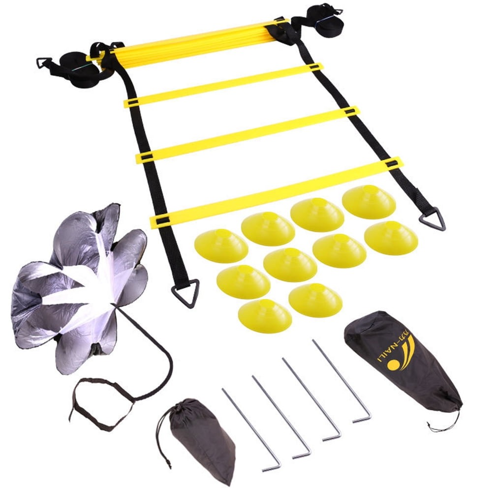 12-Rung Reversible Agility Ladder, Speed Training Equipment For ...