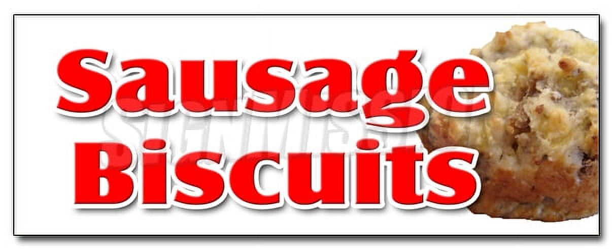 12" SAUSAGE BISCUITS DECAL sticker gravy breakfast homemade southern ...