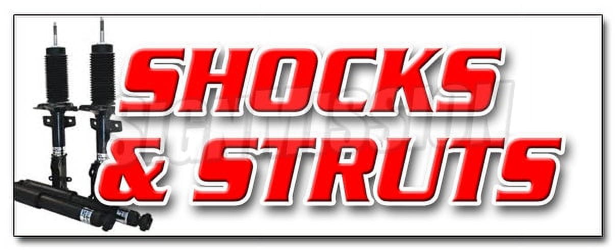 12" SHOCKS AND STRUTS DECAL sticker car brake auto repair - Walmart.com