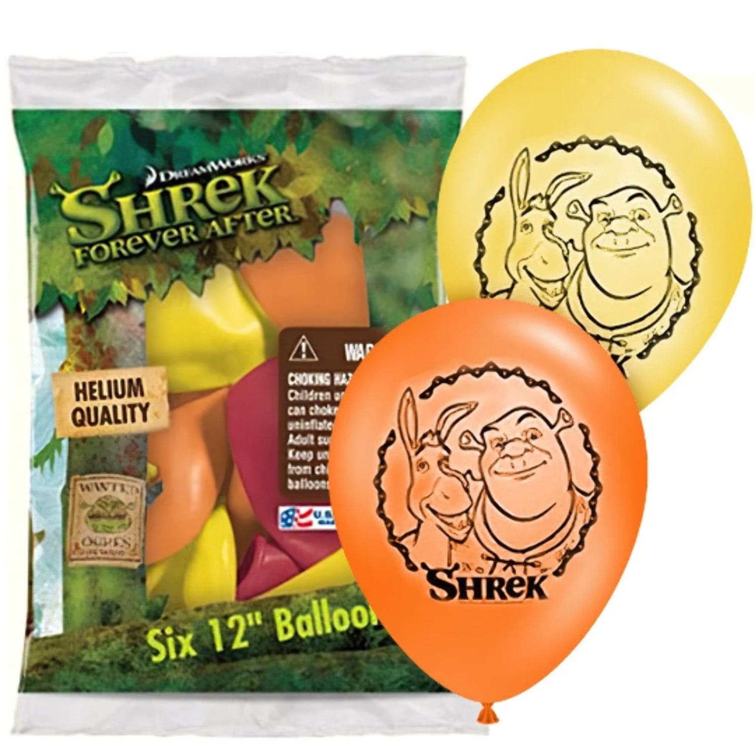 12" SHREK FOREVER AFTER Latex Birthday Balloon • Party Supplies ...