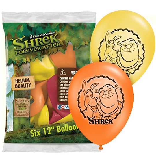 Kids Party Balloons Shrek Decorations