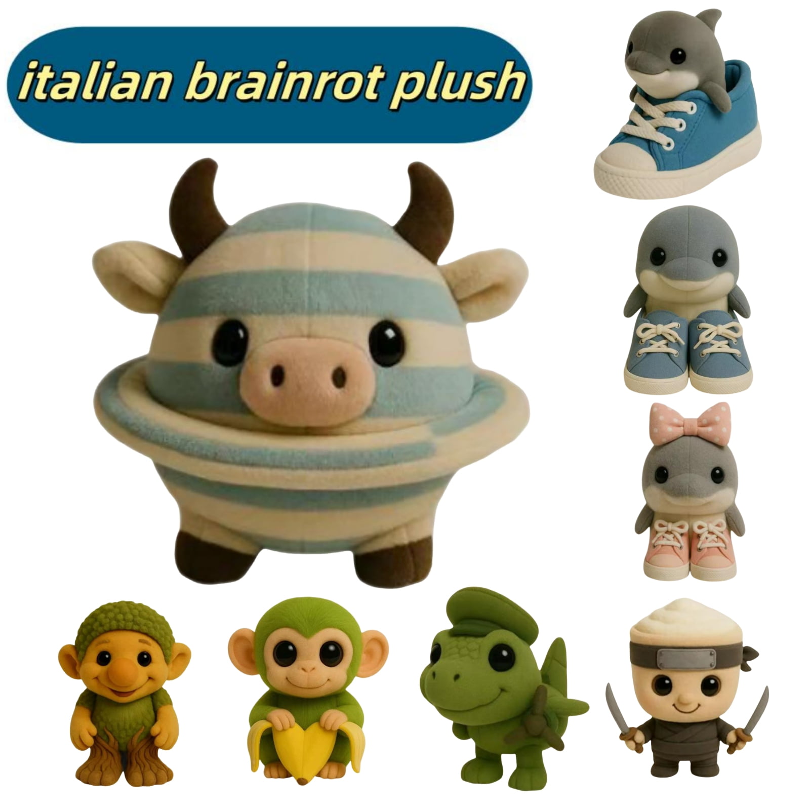 12" Saturno Saturnita Italian Brainrot Plush Saturno Saturnita Plush ...