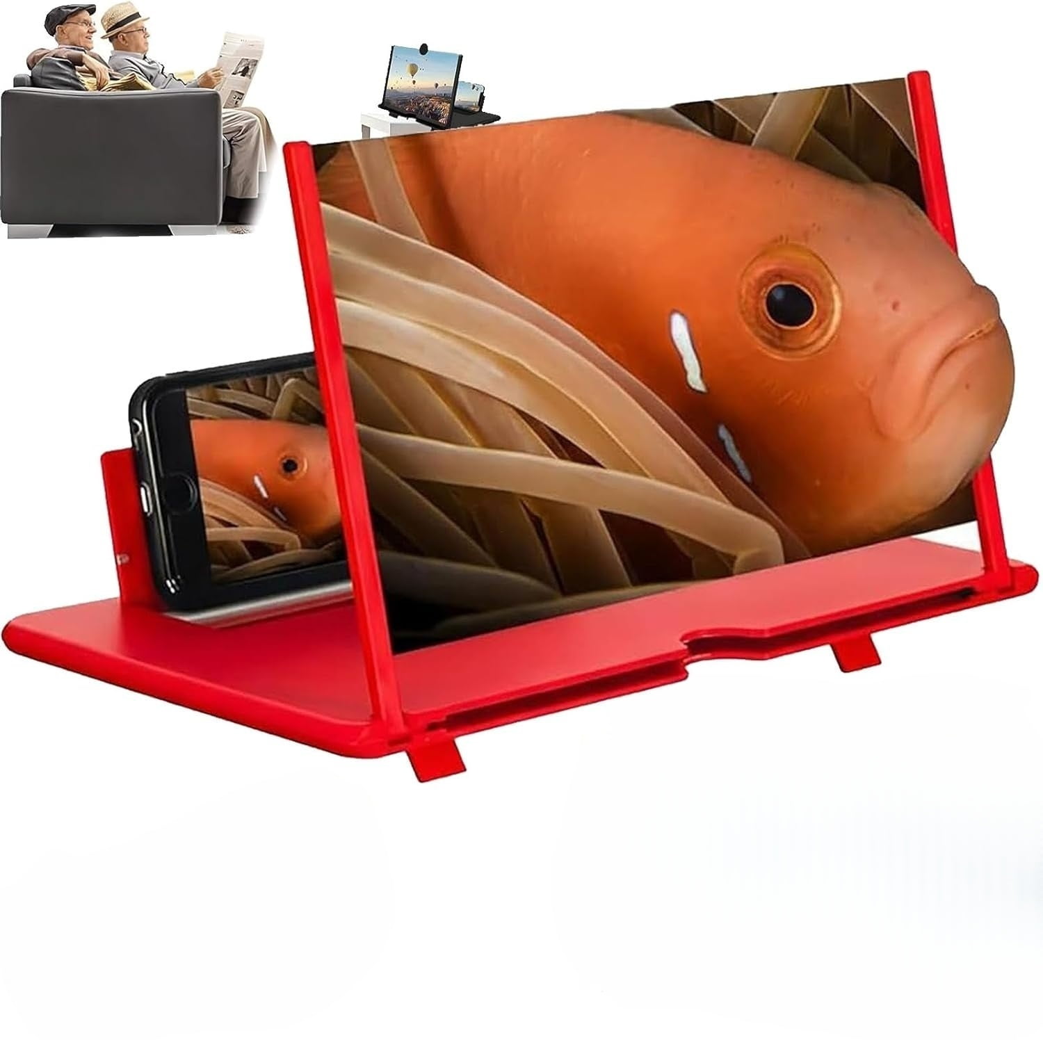 12" Screen Magnifier 2025 New Version, 3D Ultra HD Magnifier Projector ...