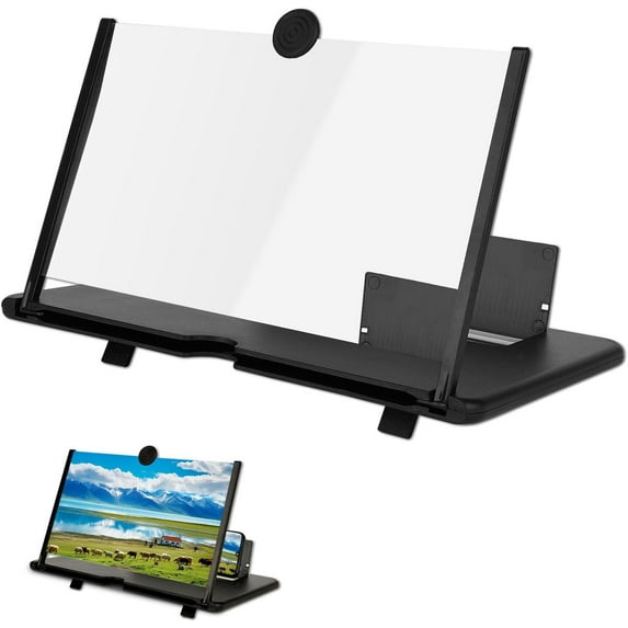 12" Screen Magnifier for Cell Phone, 3D HD Magnifier Projector Screen ...