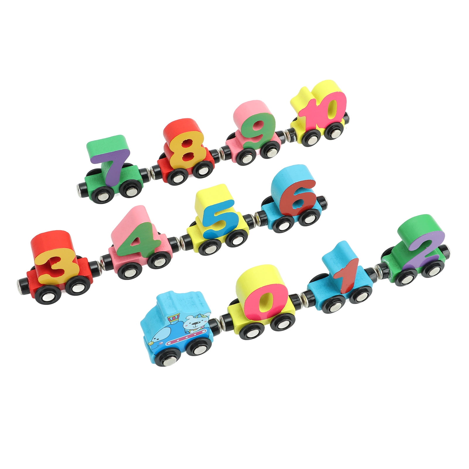 12 Sections Number Train Toy Early Educational Counting Number Train ...