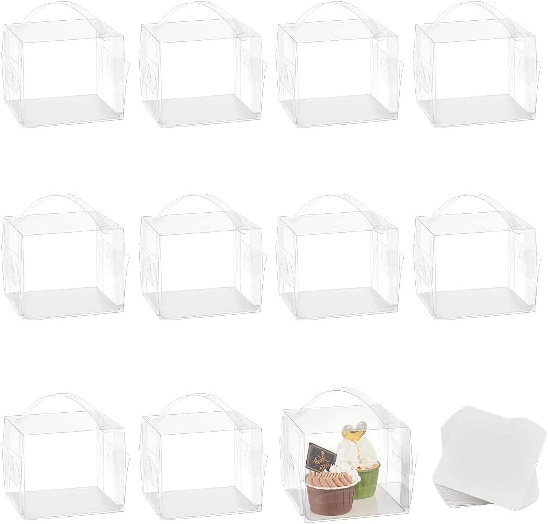 12 Set 12 Pcs Hanging Transparent Gift Boxes 5.1x5.1x5.1 Clear Candy ...